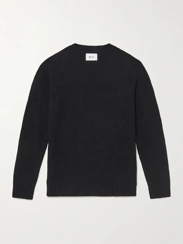 Nn07 Lee 6598 Merino Wool-blend Sweater - Black
