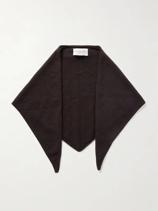 Johnstons Of Elgin Cashmere Scarf - Dark Brown