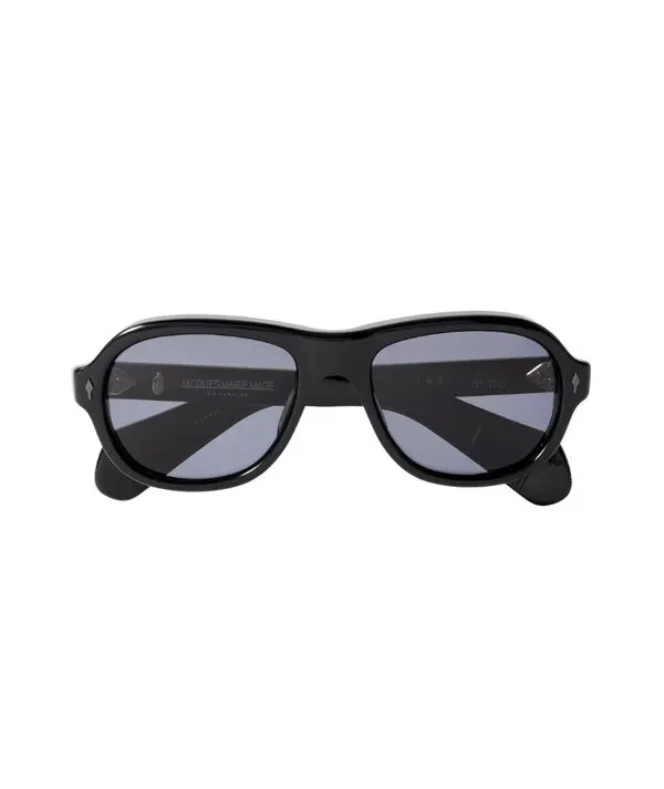 JACQUES MARIE MAGE Richard Aviator-style Sunglasses - Black