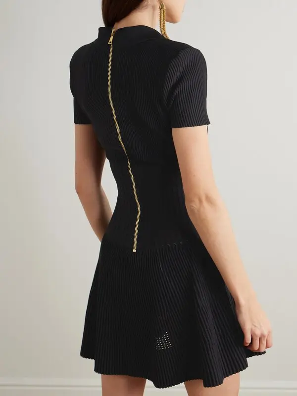 navy midi knit dress Boden Women's Collared Knitted Midi Dress in White