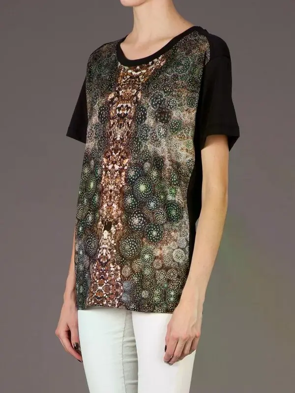 Nico Patterned Short Sleeve T-shirt - Black