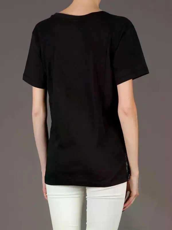 Nico Patterned Short Sleeve T-shirt - Black