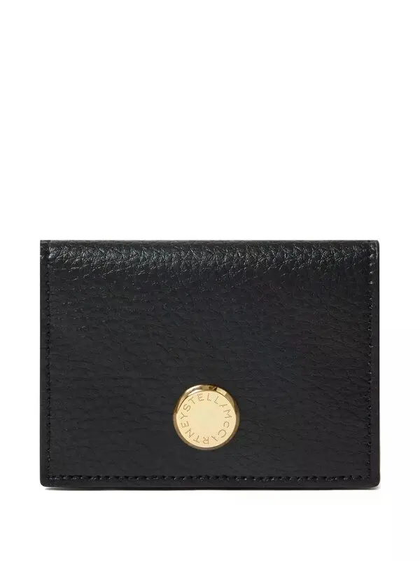 Stella McCartney Textured Logo-detail Wallet - Black