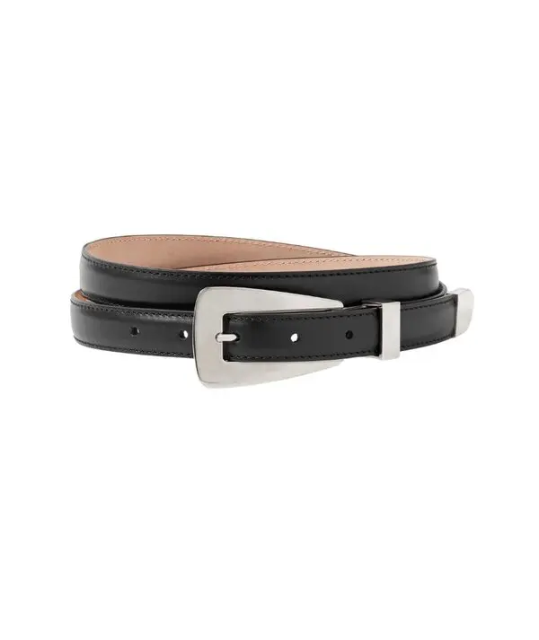 Khaite Lucca Leather Belt - Black