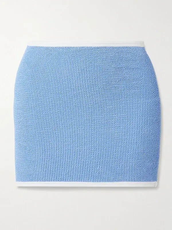 Hunza G Devyn Convertible Swim Skirt - Blue