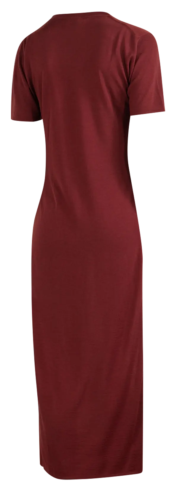 Saint Laurent Wool Maxi T-shirt Dress - Red