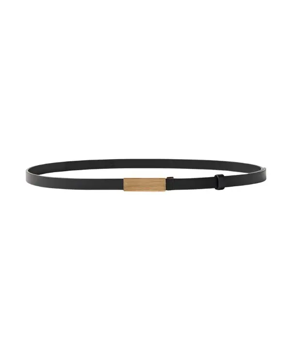 Khaite Empire Leather Belt - Black
