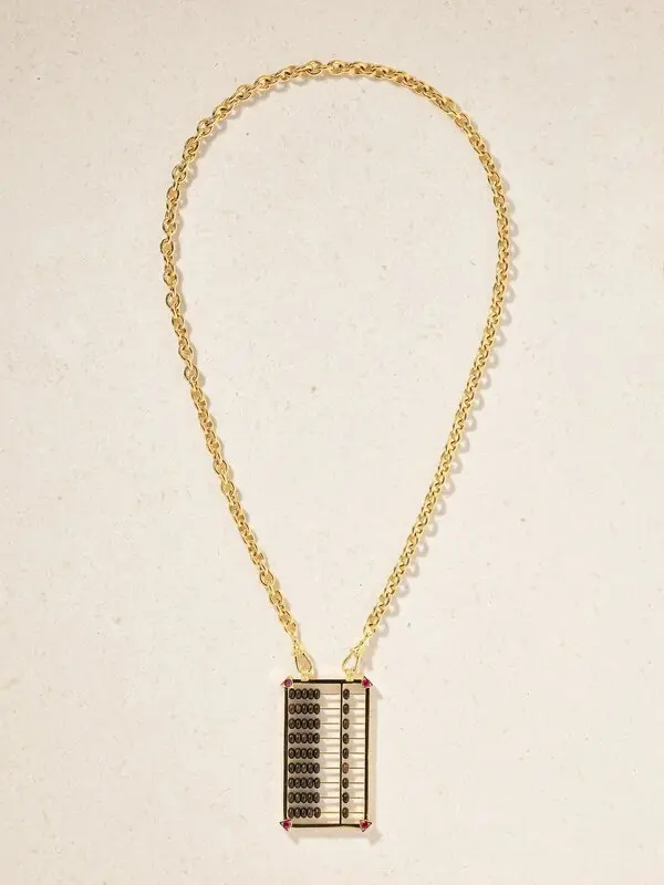 MARIE LICHTENBERG Abacus Necklace - Gold