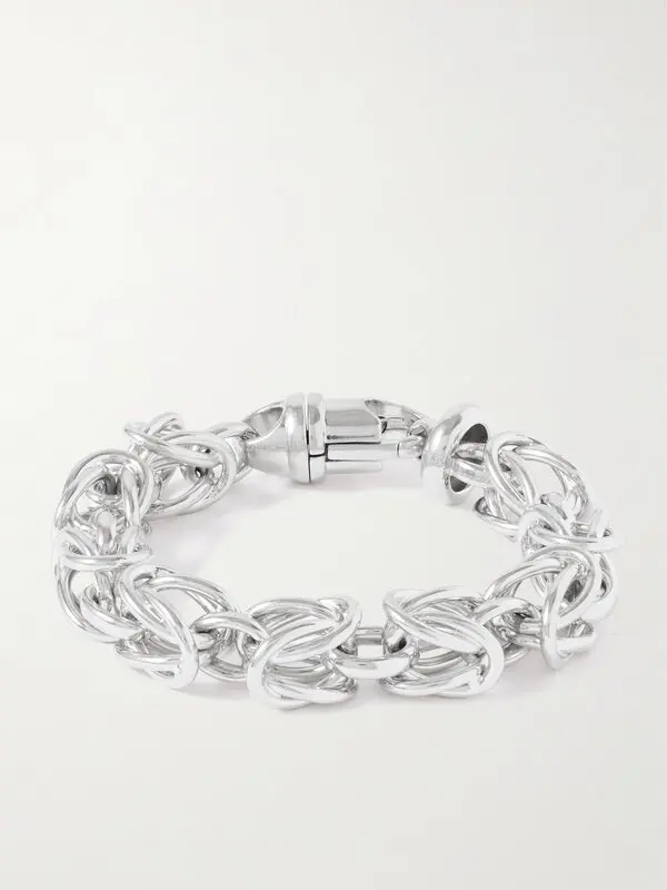 TOTEME Byzantine Rhodium-plated Bracelet - Silver