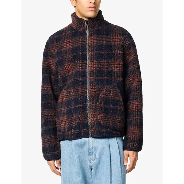 Paul Smith Check-pattern Zip-up Fleece Jacket