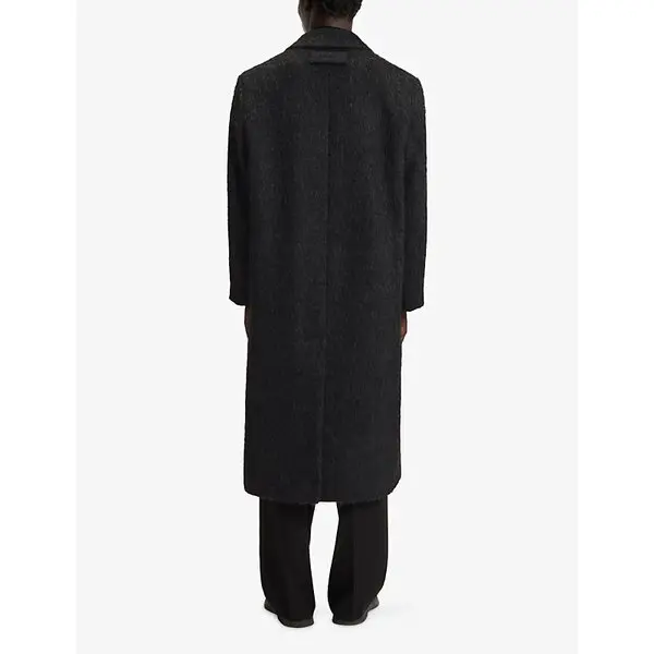 Hugo Double-breasted Relaxed-fit Wool-blend Coat