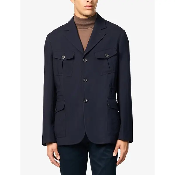 Paul Smith Safari Single-breasted Wool Jacket