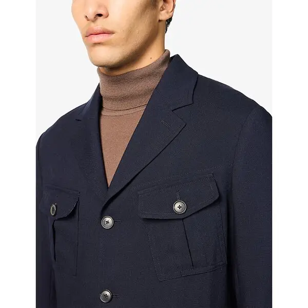 Paul Smith Safari Single-breasted Wool Jacket