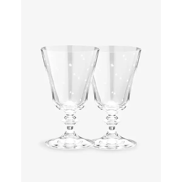 ANNA + NINA Starry Eve Short Wine Glass 15cm - White