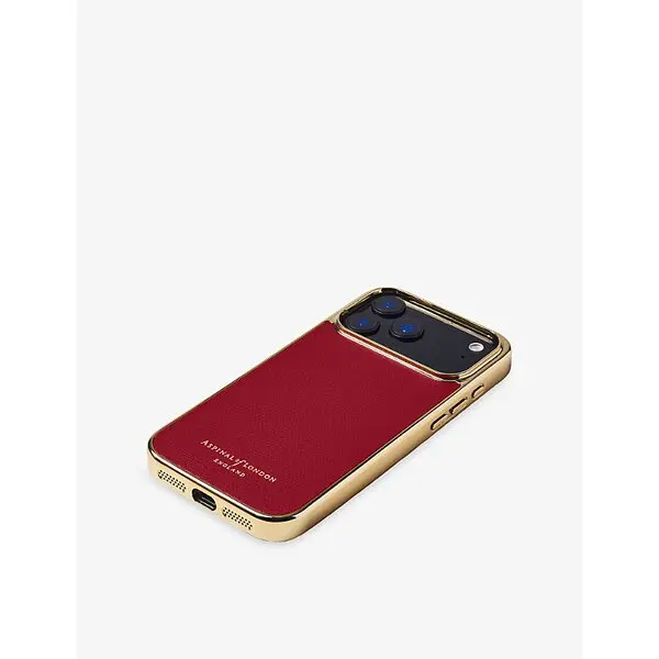 ASPINAL OF LONDON Grained-leather Iphone 17 Pro Max Case