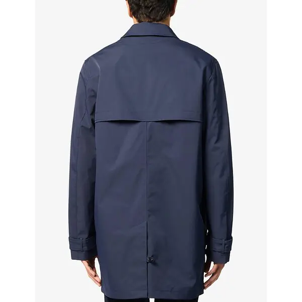 Paul Smith Fleece-lined Shell Trench Coat - Blue
