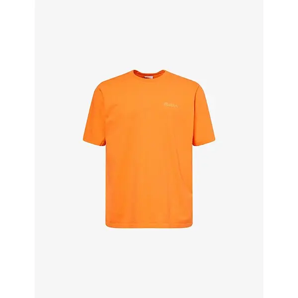 MALBON Baldwin Graphic-print Short-sleeve Cotton T-shirt - Orange