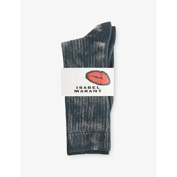 Isabel Marant Matisa Cotton-blend Socks - Faded Black