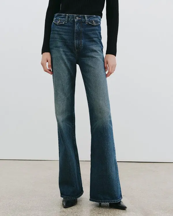 NILI LOTAN Edira Flare Leg Jeans - Simon Wash