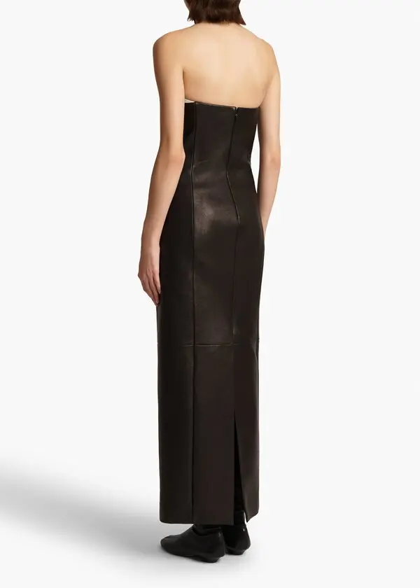 Khaite Yael Leather Dress