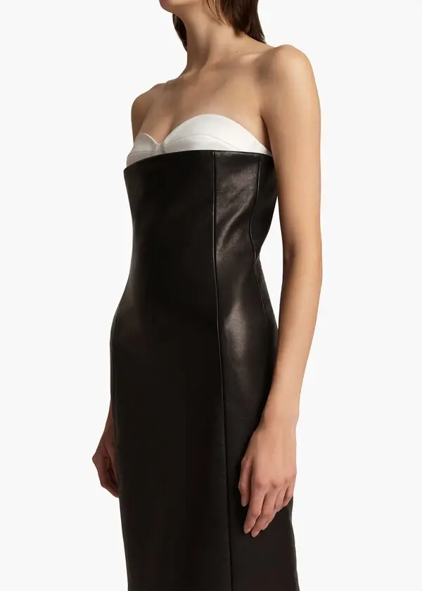 Khaite Yael Leather Dress