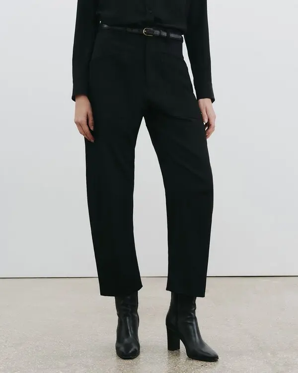 NILI LOTAN Shon Wool Pant - Black