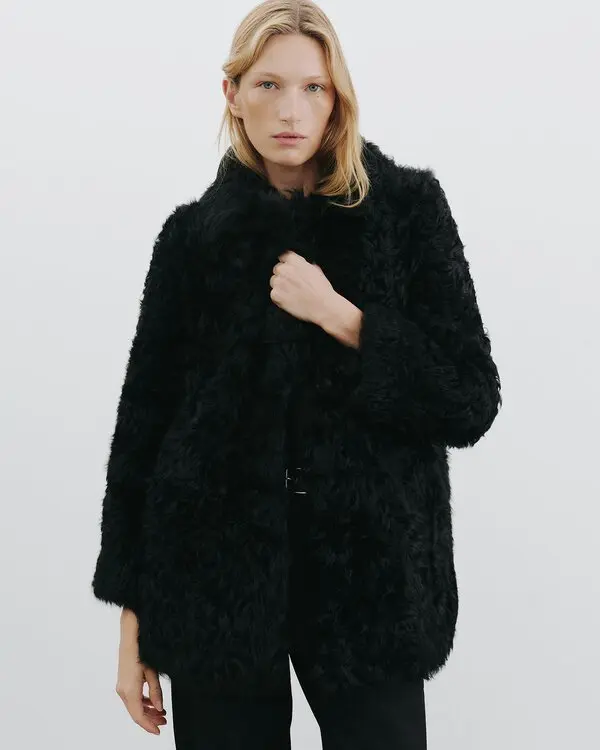 NILI LOTAN Josie Shearling Coat