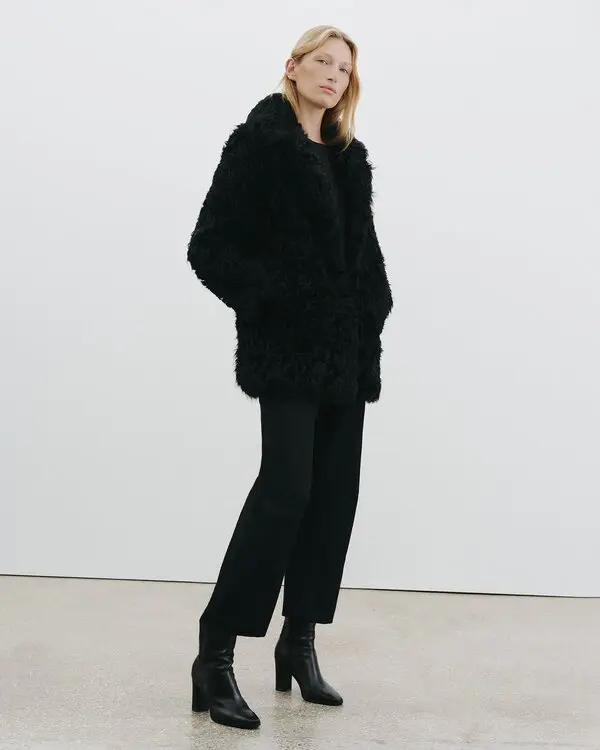 NILI LOTAN Josie Shearling Coat