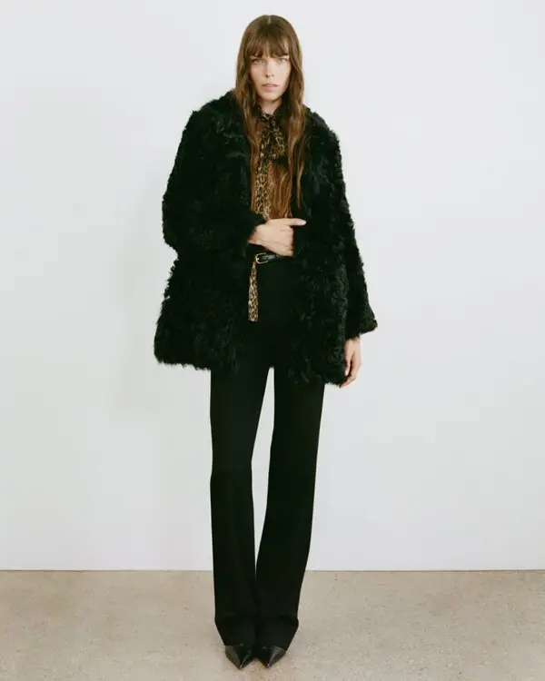 NILI LOTAN Josie Shearling Coat
