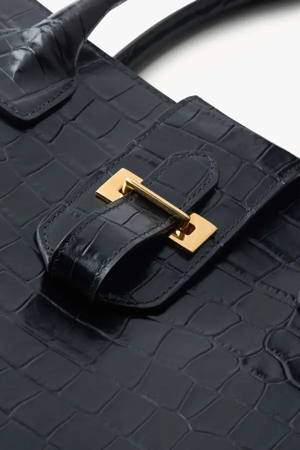 NILI LOTAN Lou Top Handle Bag - Black