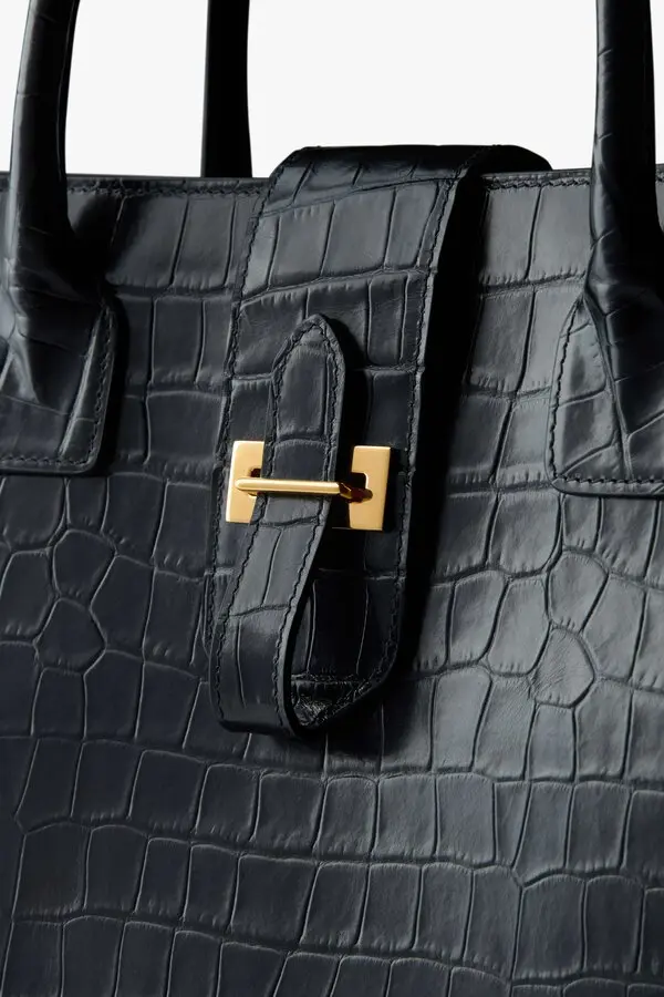 NILI LOTAN Lou Top Handle Bag - Black