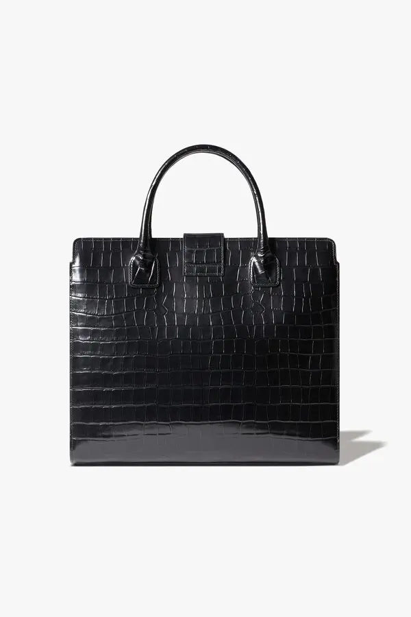 NILI LOTAN Lou Top Handle Bag - Black