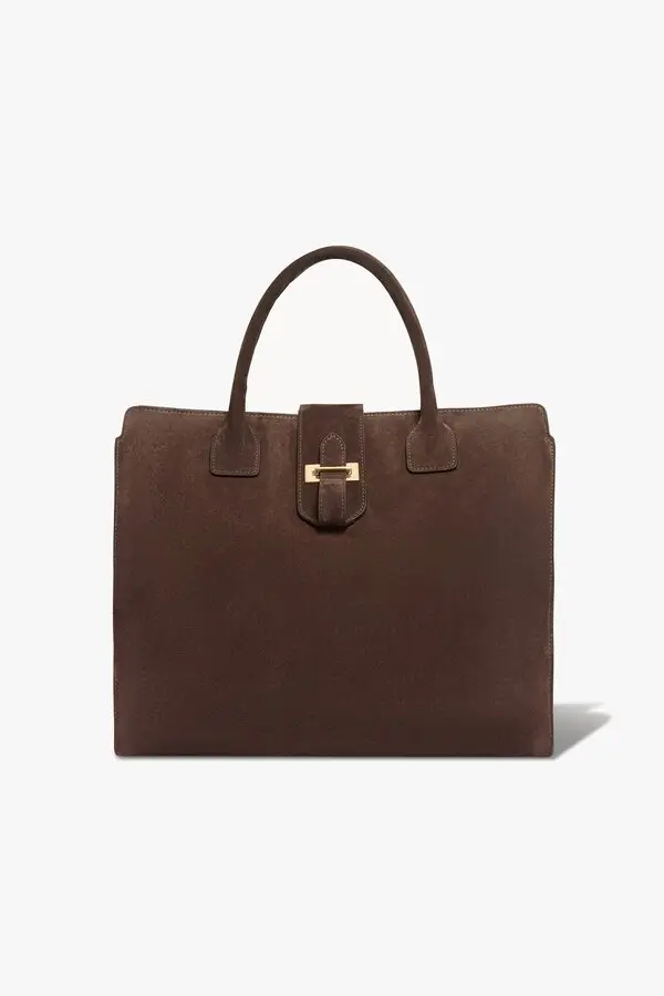 NILI LOTAN Lou Top Handle Bag - Espresso