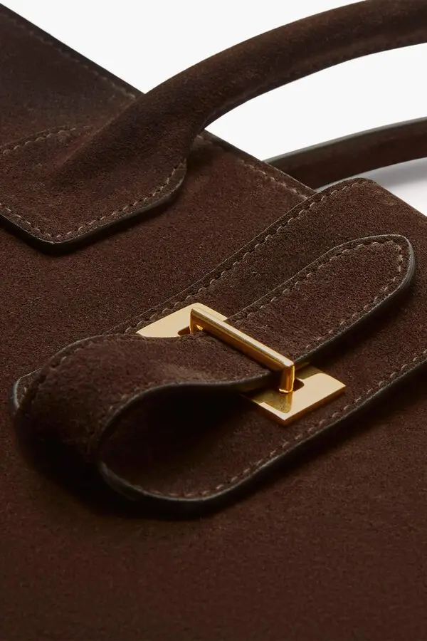 NILI LOTAN Lou Top Handle Bag - Espresso