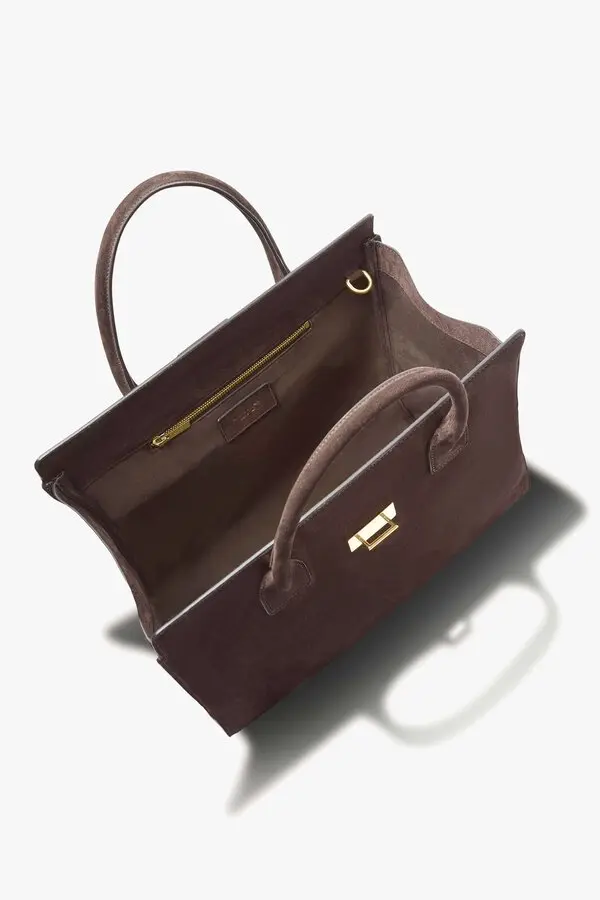 NILI LOTAN Lou Top Handle Bag - Espresso