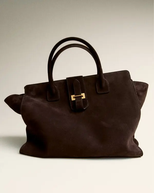 NILI LOTAN Lou Top Handle Bag - Espresso