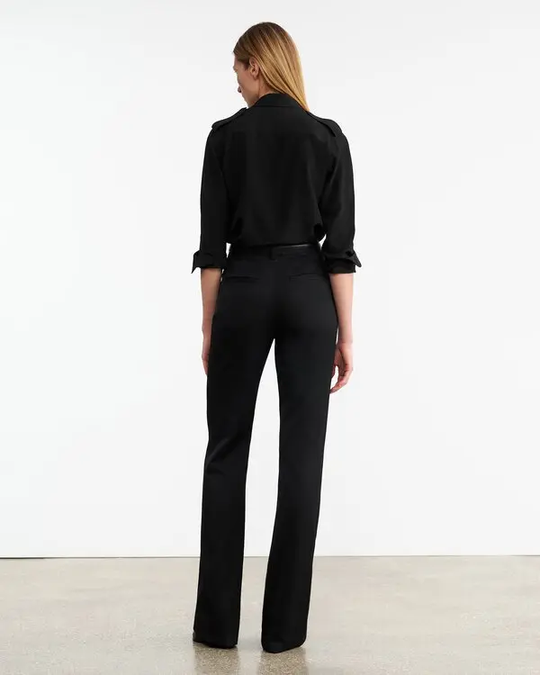 NILI LOTAN Corette Wool Pant - Black