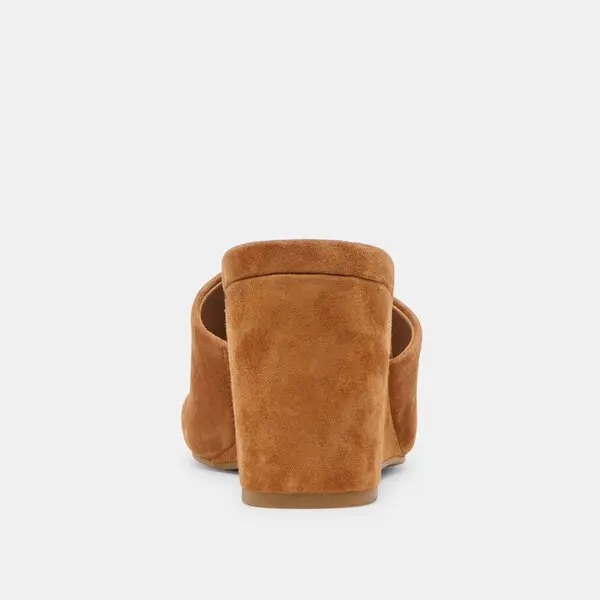 DOLCEVITA Holta Suede Wedge Clogs - Brown Suede