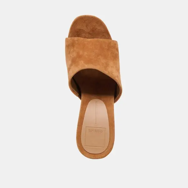 DOLCEVITA Holta Suede Wedge Clogs - Brown Suede