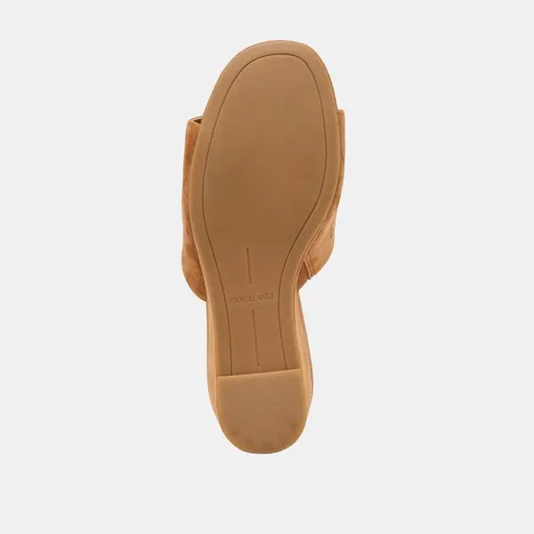 DOLCEVITA Holta Suede Wedge Clogs - Brown Suede