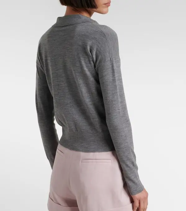 Max Mara Medeola Wool-blend Cardigan - Grey