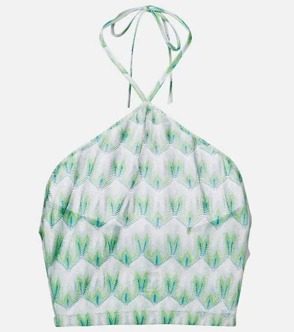 Missoni Halterneck Crop Top - Multicoloured