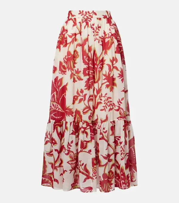 Etro Paisley Cotton Maxi Skirt - Multicoloured