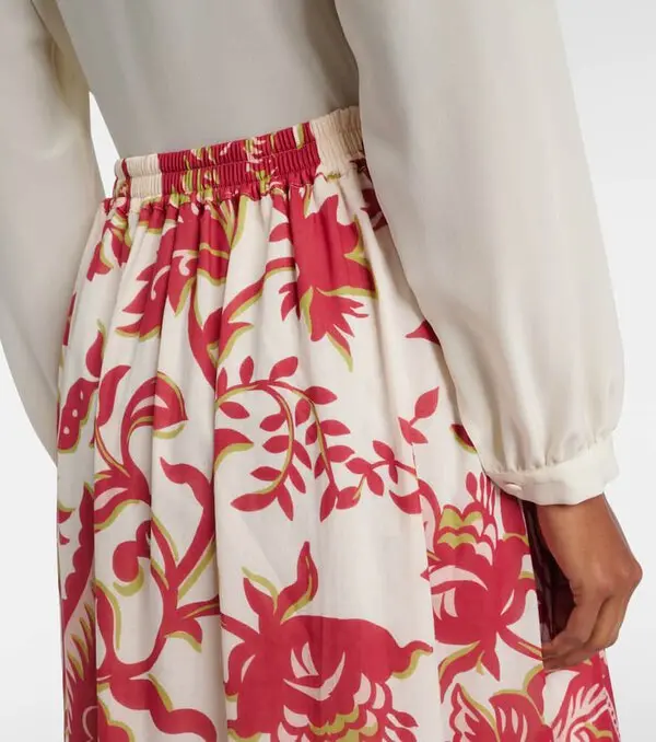 Etro Paisley Cotton Maxi Skirt - Multicoloured