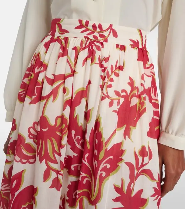 Etro Paisley Cotton Maxi Skirt - Multicoloured