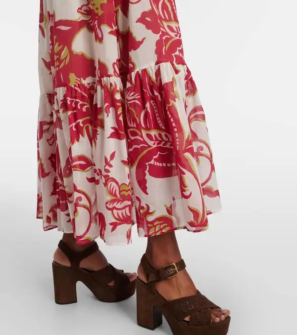 Etro Paisley Cotton Maxi Skirt - Multicoloured