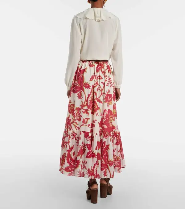 Etro Paisley Cotton Maxi Skirt - Multicoloured