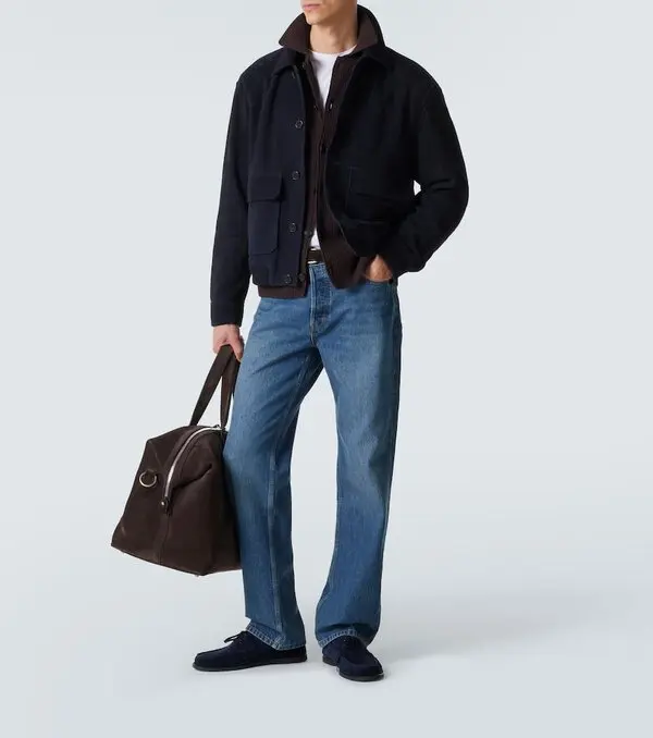 FRAME Relaxed Distressed Straight Jeans