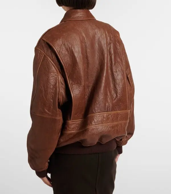 Saint Laurent Padded Leather Blouson Jacket