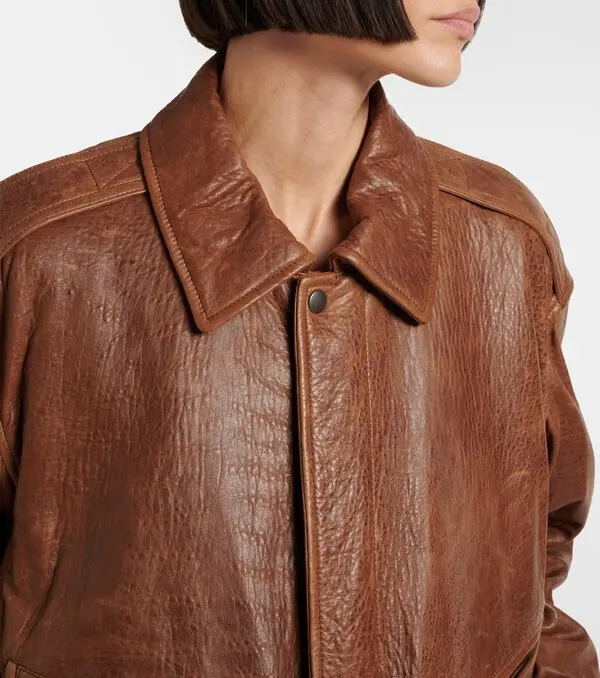 Saint Laurent Padded Leather Blouson Jacket